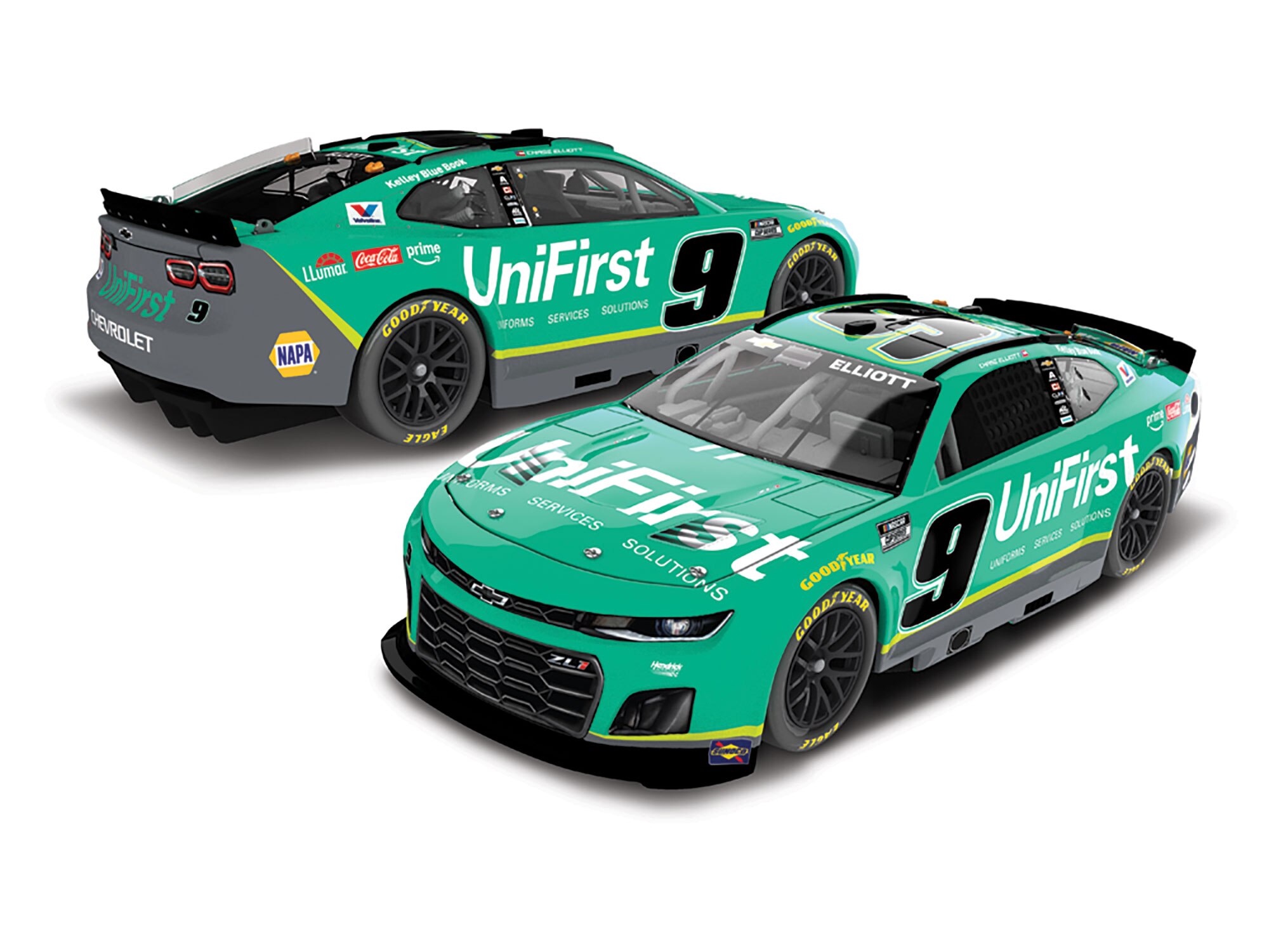 CHASE ELLIOTT 2025 UNIFIRST 1:64 ARC DIECAST